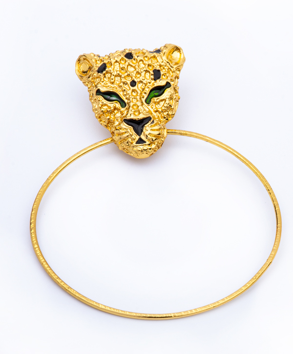 Aretes Yaguar Hoops Ag Dorado - Ana Martin